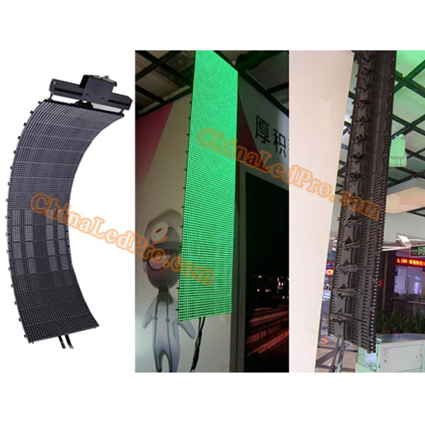 P10 SMD Outdoor Flexible LED Curtain Wall, Soft LED Curtain Screen